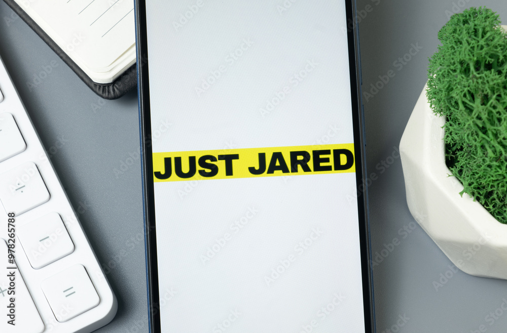 New York, USA - 30 August 2024: Just Jared Logo on Phone Screen ...