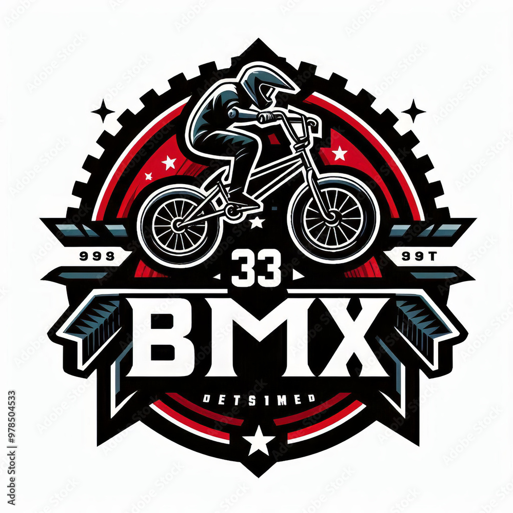logo BMX club, vector, editing Stock Illustration | Adobe Stock