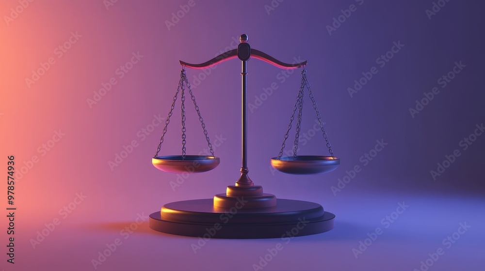 A balanced scale symbolizing justice, representing fairness and ...