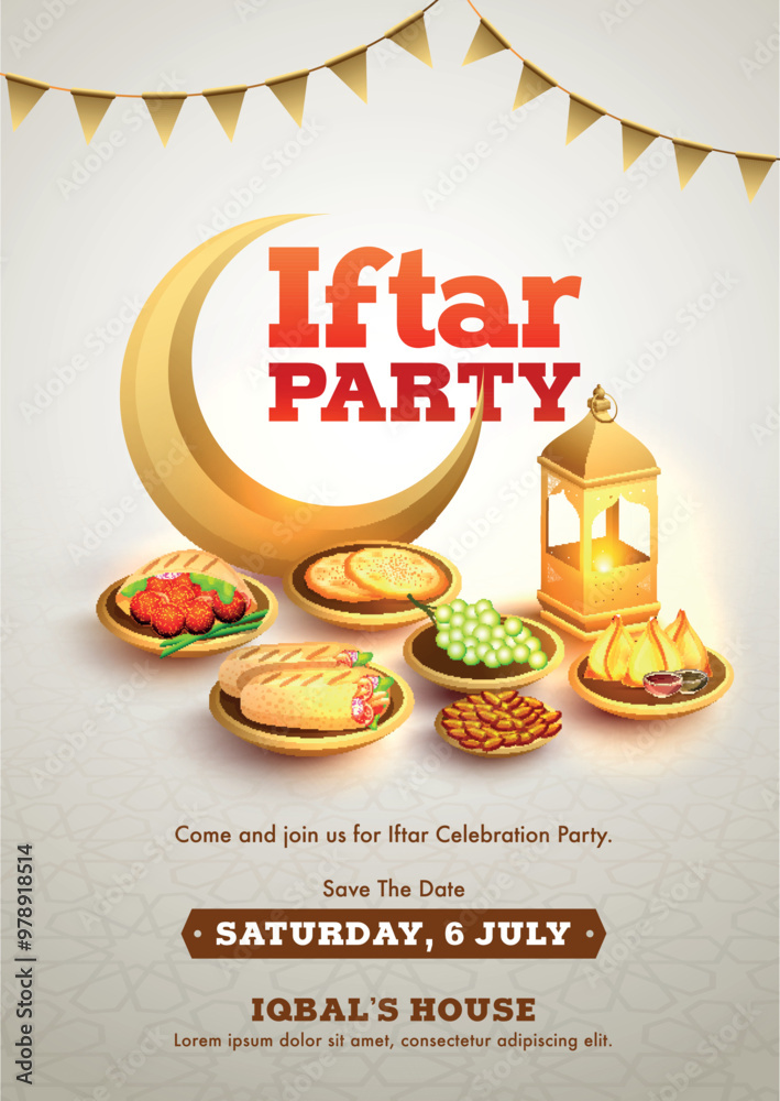 Creative Invitation Card design with date, time and location details ...