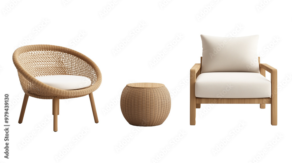 luxury outdoor furniture on transparent background Stock Photo | Adobe ...