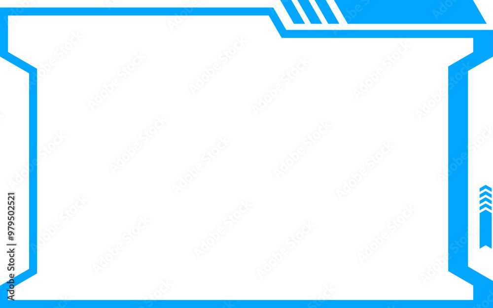 Futuristic Border Frame Stock Vector | Adobe Stock