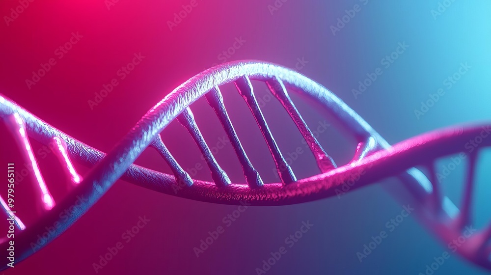 Animated DNA strands coming together, symbolizing biological synergy ...