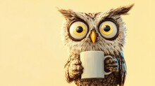 Owl Coffee Poster Free Stock Photo - Public Domain Pictures