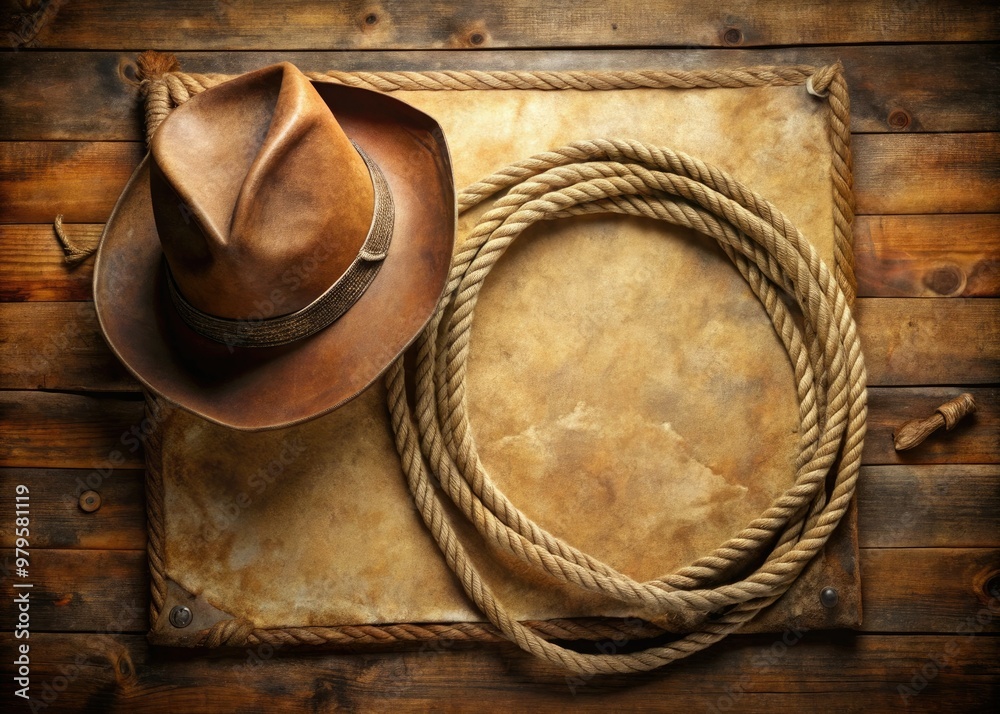 Vintage-inspired distressed paper invitation features a bold, ornate ...