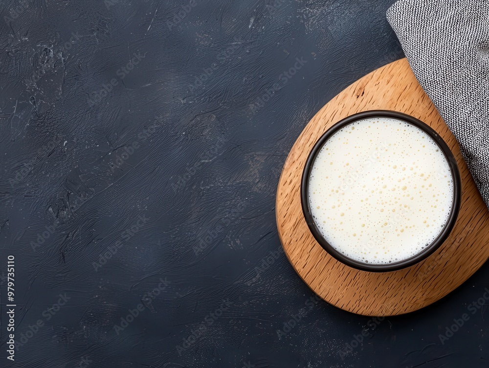 Kefir grains with glowing microorganisms floating around, boosting gut ...