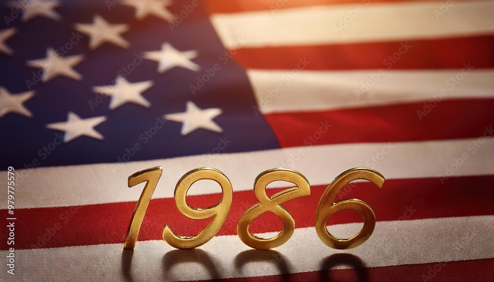 1986: A Significant Year in American History Stock Illustration | Adobe ...