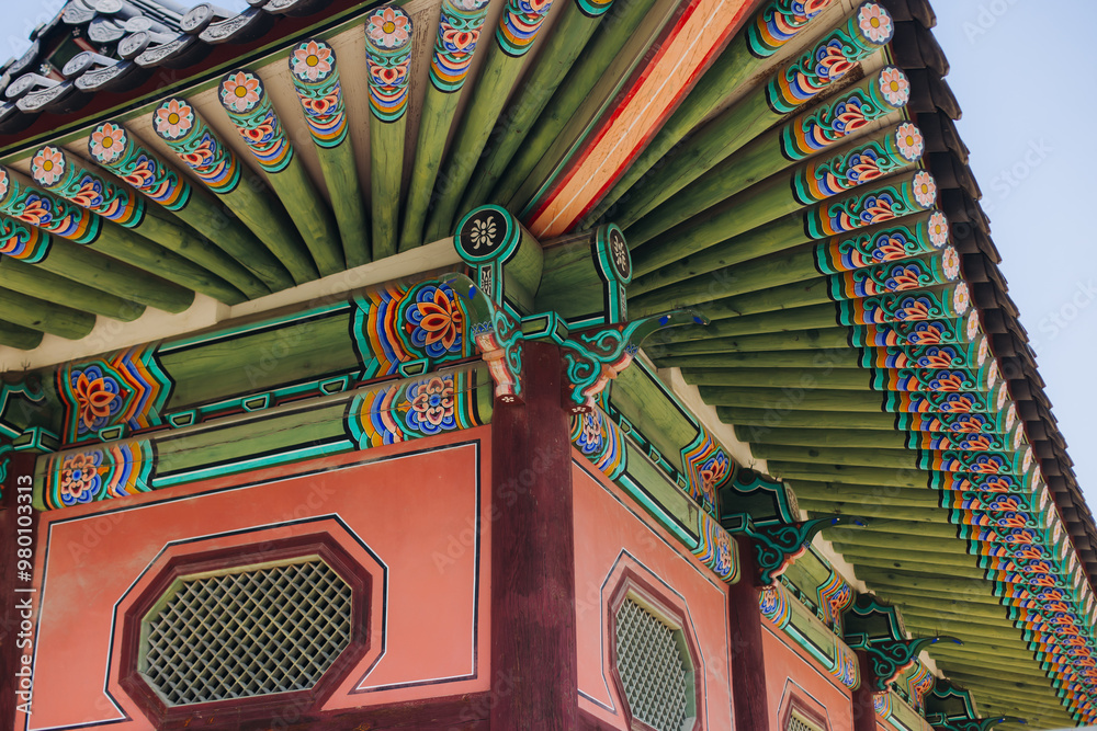 Gyeongbokgung Palace, Seoul, Jongno District, South Korea, in a spring ...