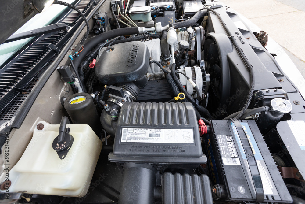 Portland, OR, USA- Dec 13, 2023- 1999 Silver GMC 3500 dually SLE 4x4 ...