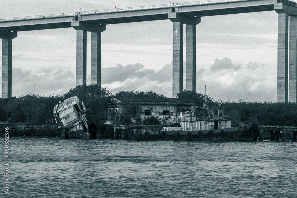The Mactan Channel in Cebu, Philippines is a busy waterway that ...