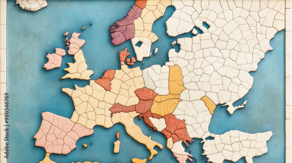 Political Map of Europe with Historical Boundaries, A political map of ...