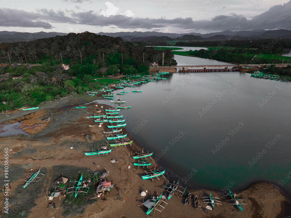 The harbor at Santa Ana, Cagayan is a bustling hub for local fishermen ...