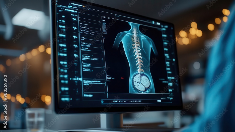 AI-driven spinal therapy, holographic doctor, herniated disc mapping ...