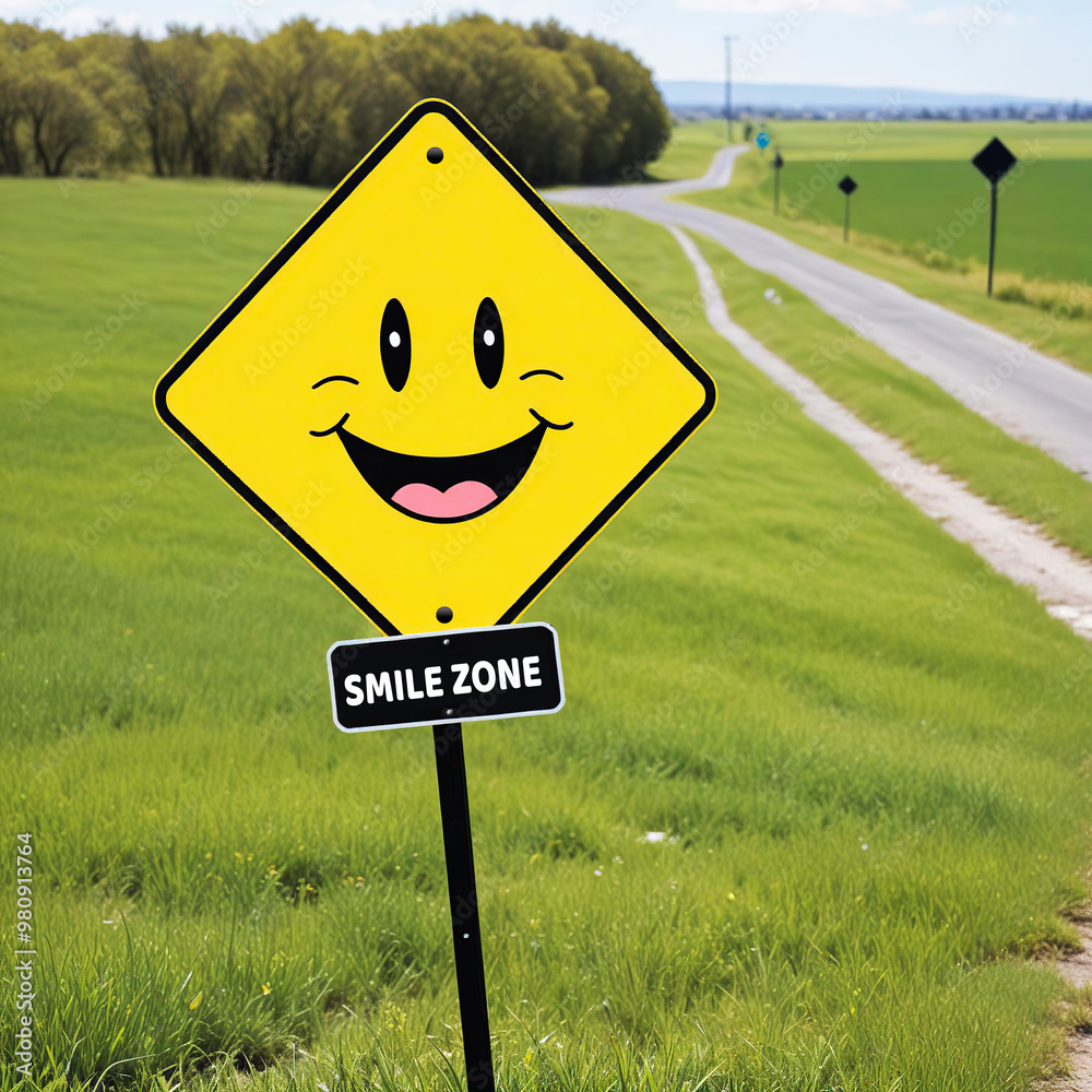 Yellow smiley face emoji smile emoji Stock Photo | Adobe Stock