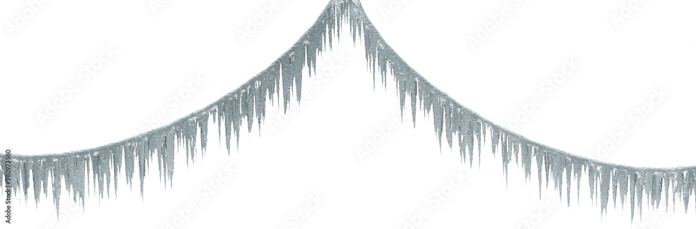 Winter Wonderland: Icicle 3D Illustration - Imagine a winter wonderland ...