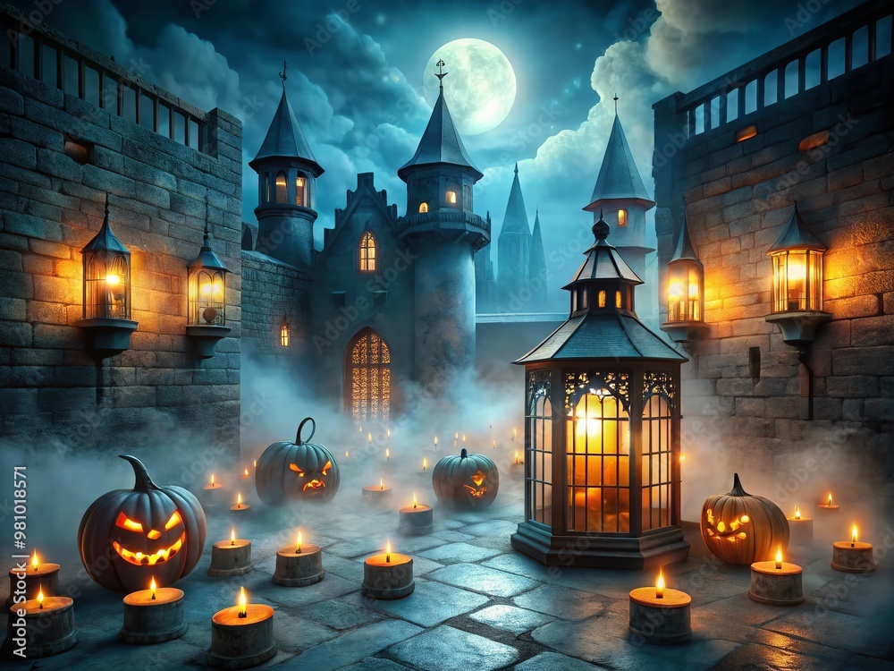 Spooky wizarding prison cells, flickering lanterns, and eerie fog ...