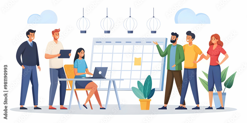 Simple Vector Icon of 2025 Calendar Page with Bold Numbers for ...