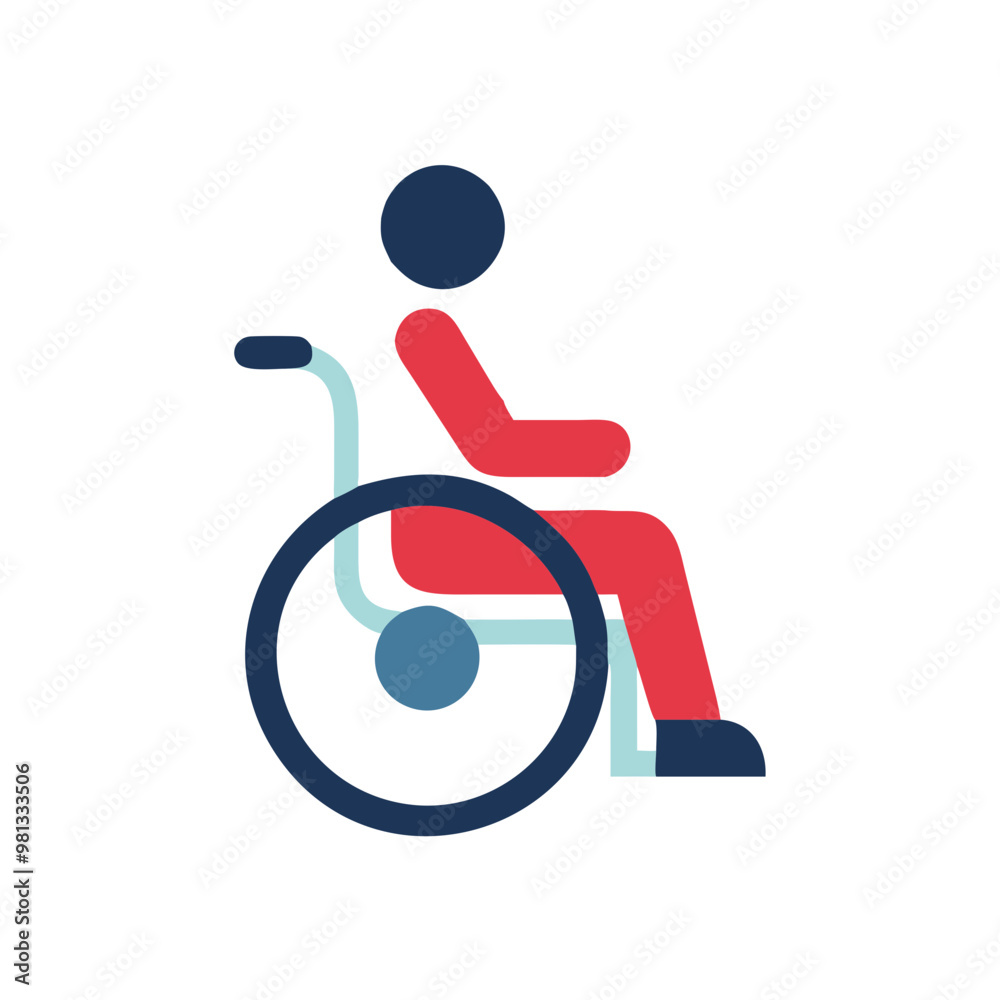Wheelchair user icon symbolizing inclusivity and support for ...