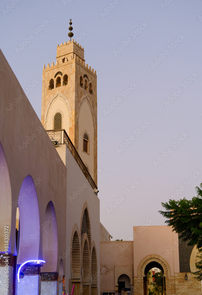 the bazaar called Souk El Had. Islamic architecture : door. Mosque ...