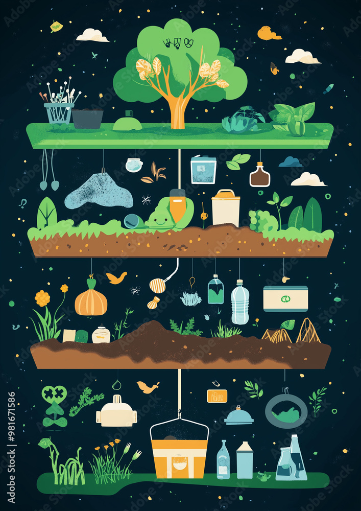 illustration of An educational infographic that illustrates the ...