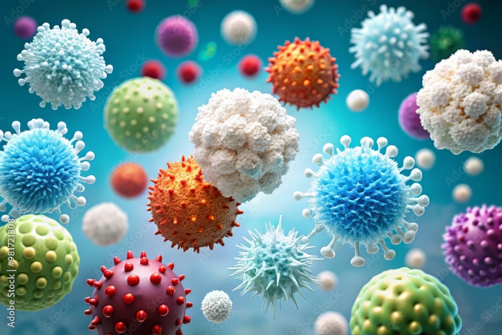 A stylized and simplified illustration of a CBC test result showcasing ...