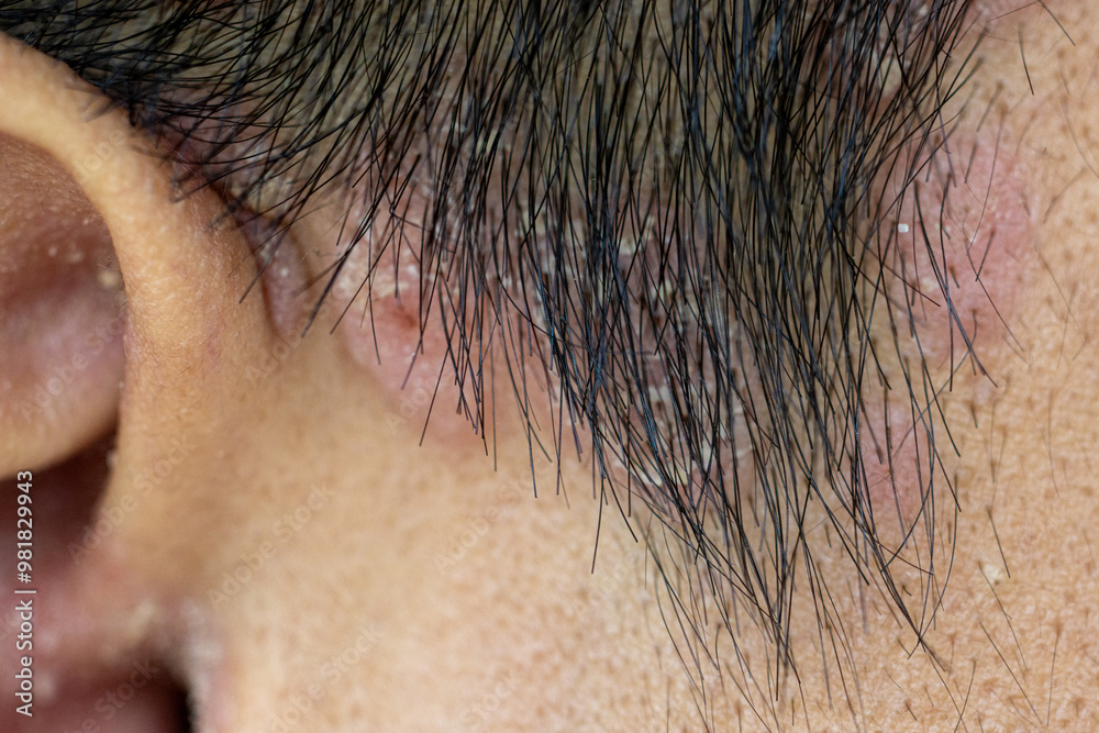 Scalp fungal infection that causes skin disease at the head, skin on ...