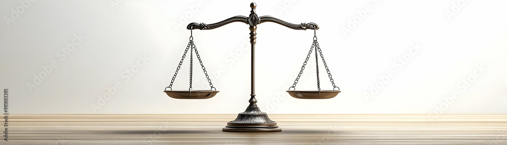 Vector Illustration of a Democracy Scale Balancing Checks and Balances ...