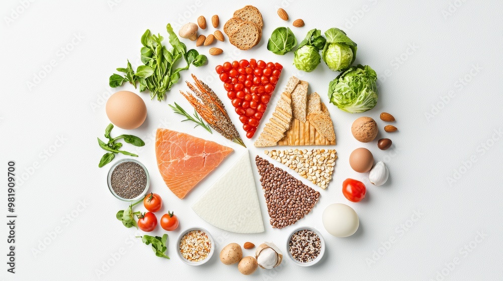 Balanced Diet Infographic: Visual Guide to Food Groups in Pie Chart ...