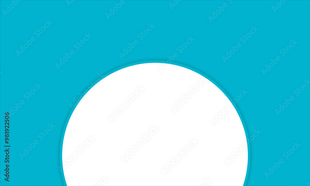 clean light blue color background with 3d circle shape. product display ...