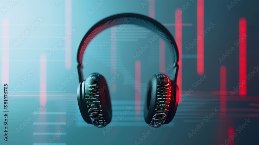 Adaptive noise-cancelling headphones featuring e-skin technology with ...