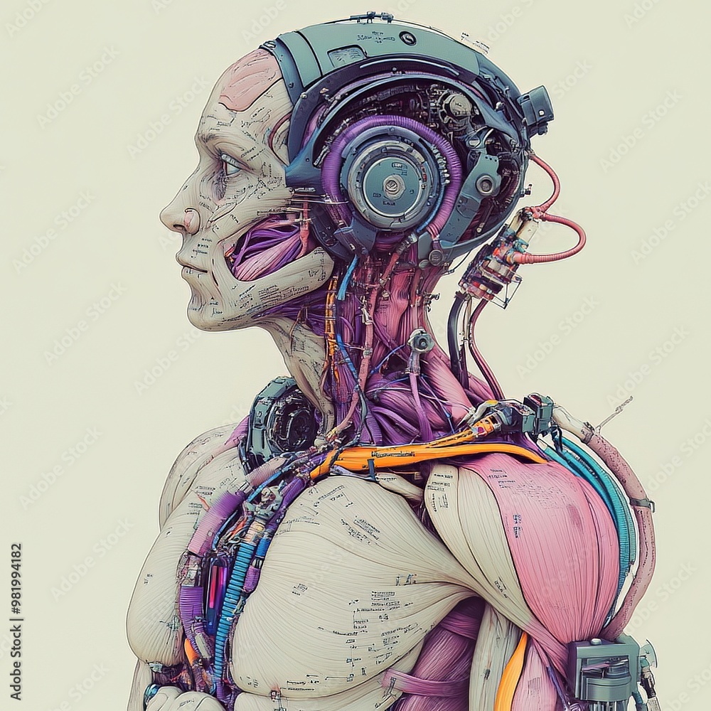 Create a hyper-realistic, anatomy-themed artwork that combines elements ... Create a hyper-realistic, anatomy-themed artwork that combines elements ...