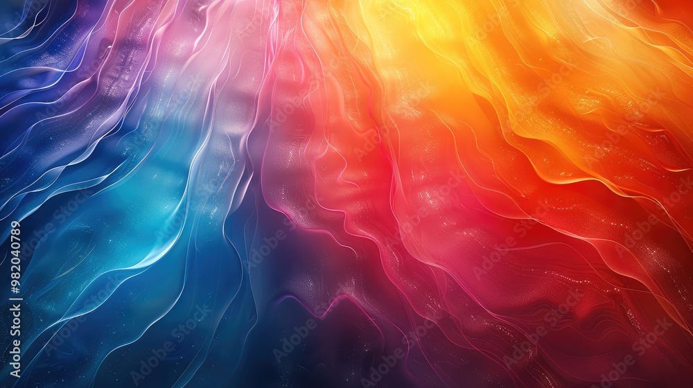 Abstract background using colors that represent energetic balance of ...