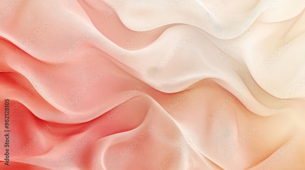 Pale gradients of soft coral and light beige, with minimal abstract ...
