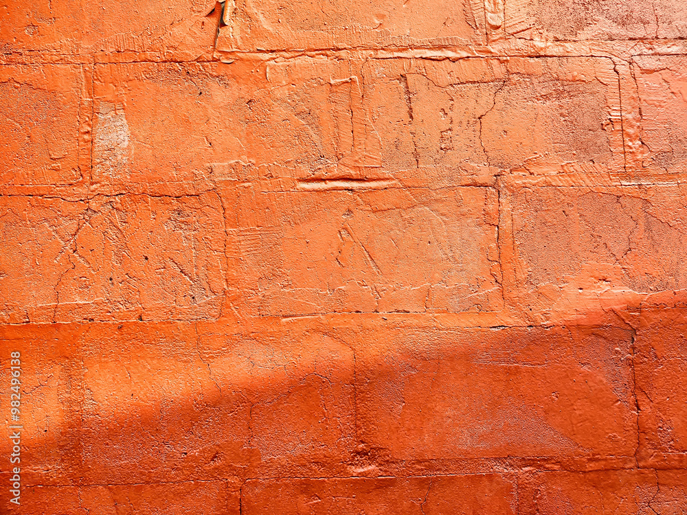 A striking orange wall texture featuring rich patterns and plenty of ...
