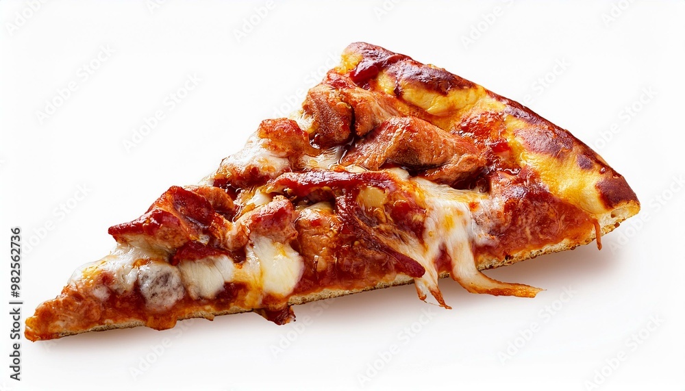 Pizza Slice, BBQ chicken, cheese, pepperoni on transparent background ...