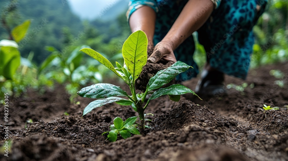 efforts in reforestation and restoring deforested land through tree ...