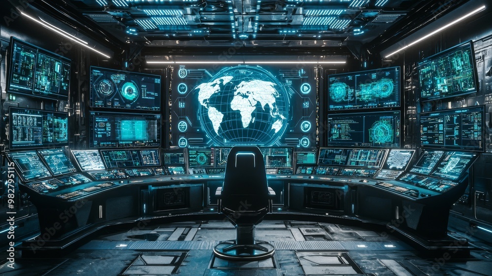 With a team of operators and a holographic map, this command center is ...