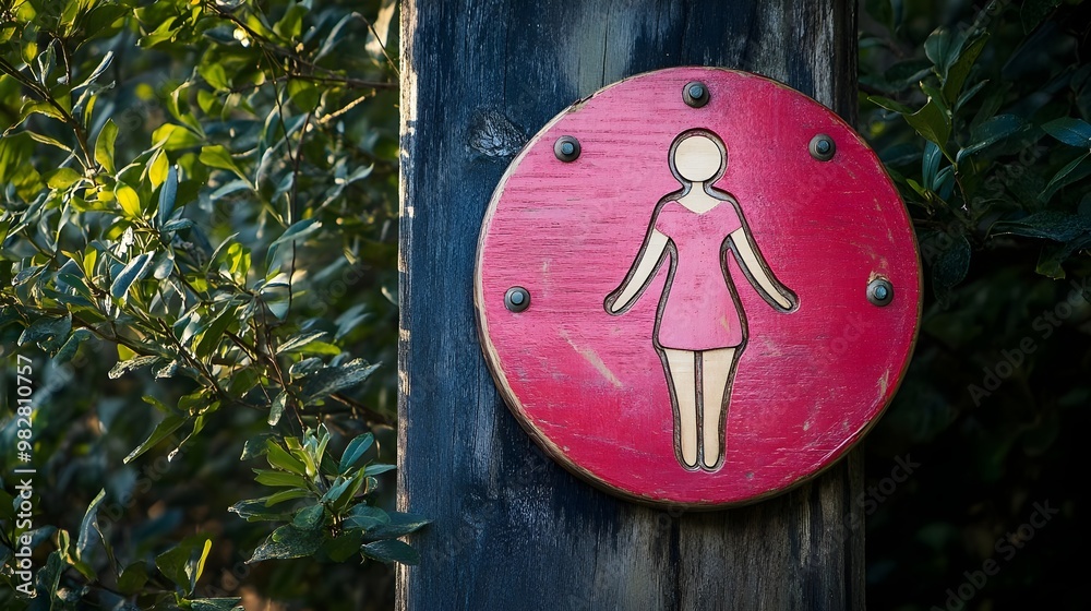 female/women toilet wc symbol. The logo for tell people this washroom ...