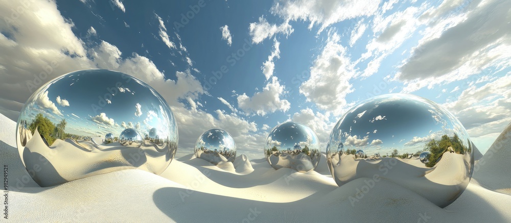 HDRI environment map featuring a spherical panorama background with ...