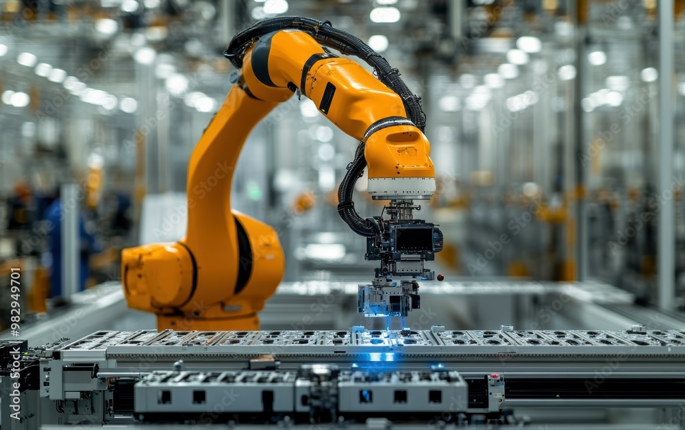 Robots performing quality checks on unassembled crossover bodies ...