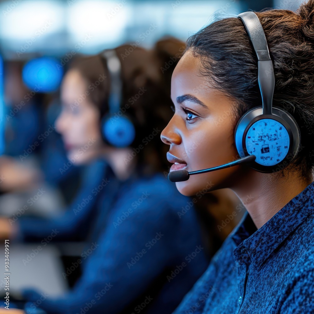 Customer service reps handling Black Friday inquiries focus on - Behind ...