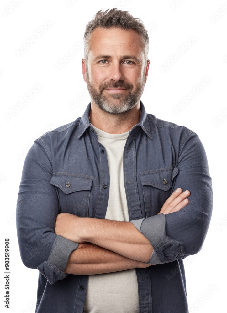 PNG A british man standing portrait smiling. Stock Photo | Adobe Stock