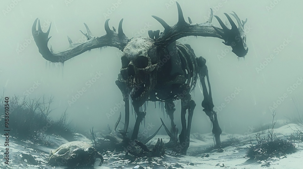 Myth of the Wendigo a malevolent spirit of the forest ancient Native ...