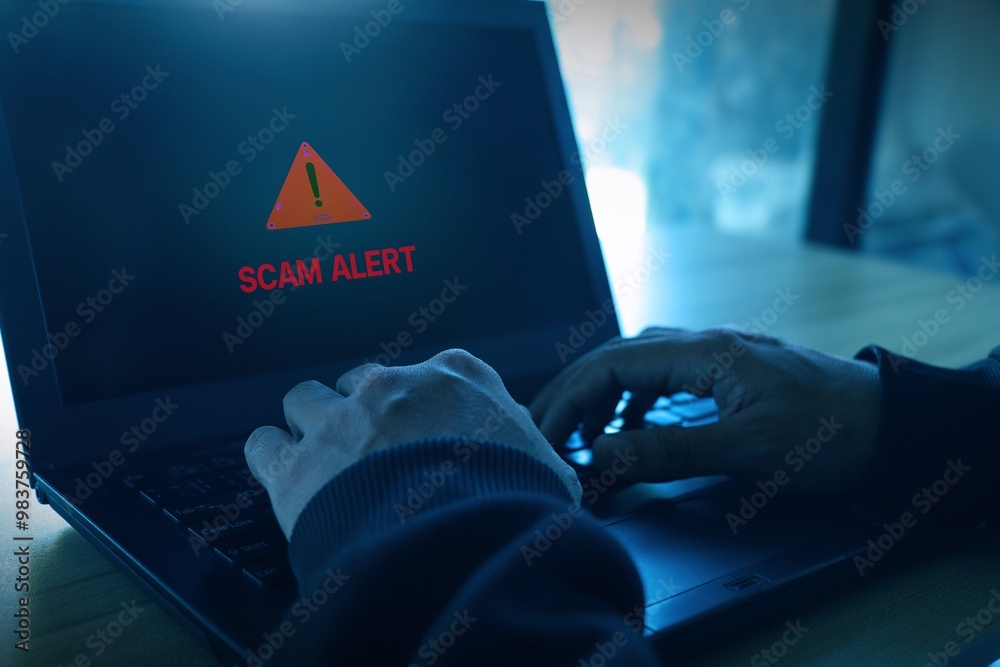 Scammer Alerts and Warning Signs Cyber attack on online network error ...