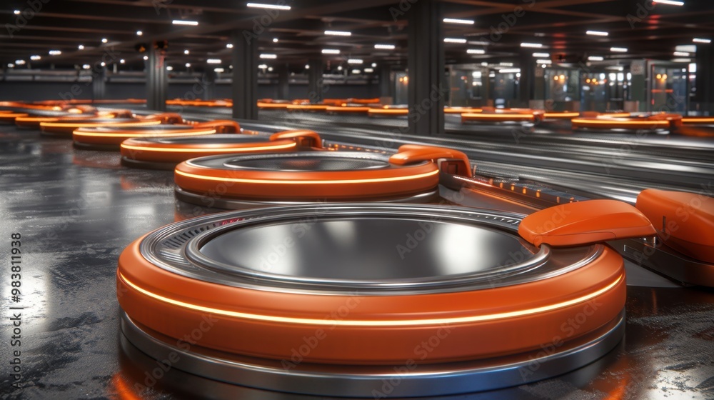Baggage Claim: Large rotating carousels where arriving passengers ...