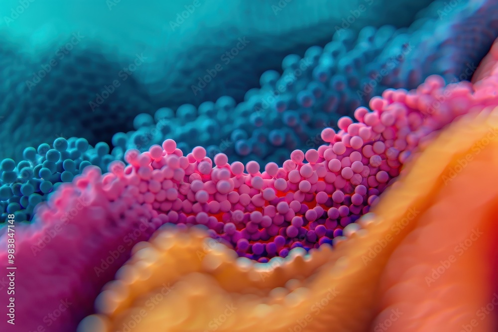 Nano-scale visualization of vibrant bioink droplets assembling into intricate organ structures ...