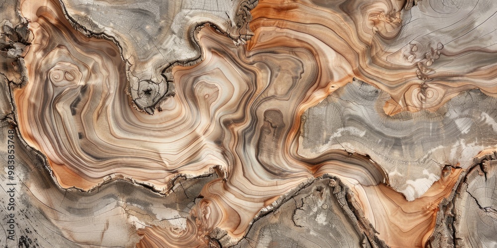 Vibrant wood patterns and natural elegance of sliced plane tree veneer ...