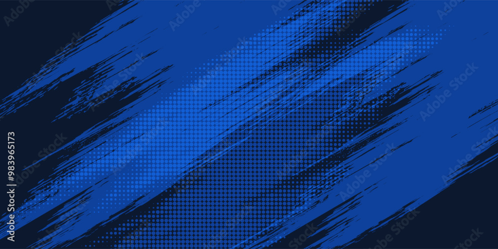 blue color pattern gradient grunge texture background. Dots pop art ...