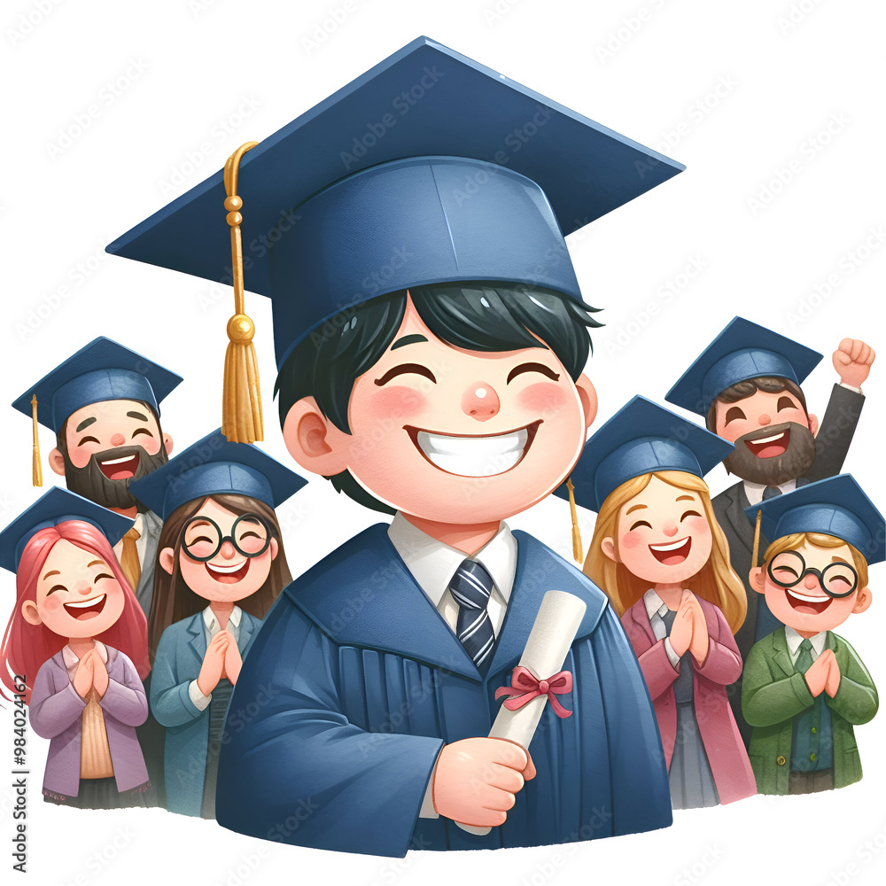 Graduating Students, Graduation Cap PNG, Educational Clipart ...