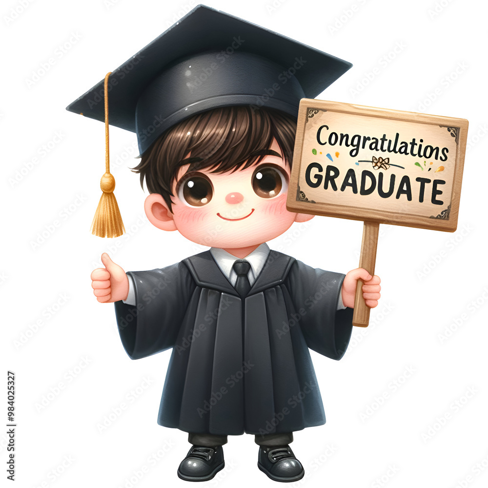 Ilustración de Stock Graduating Students, Graduation Cap PNG ...